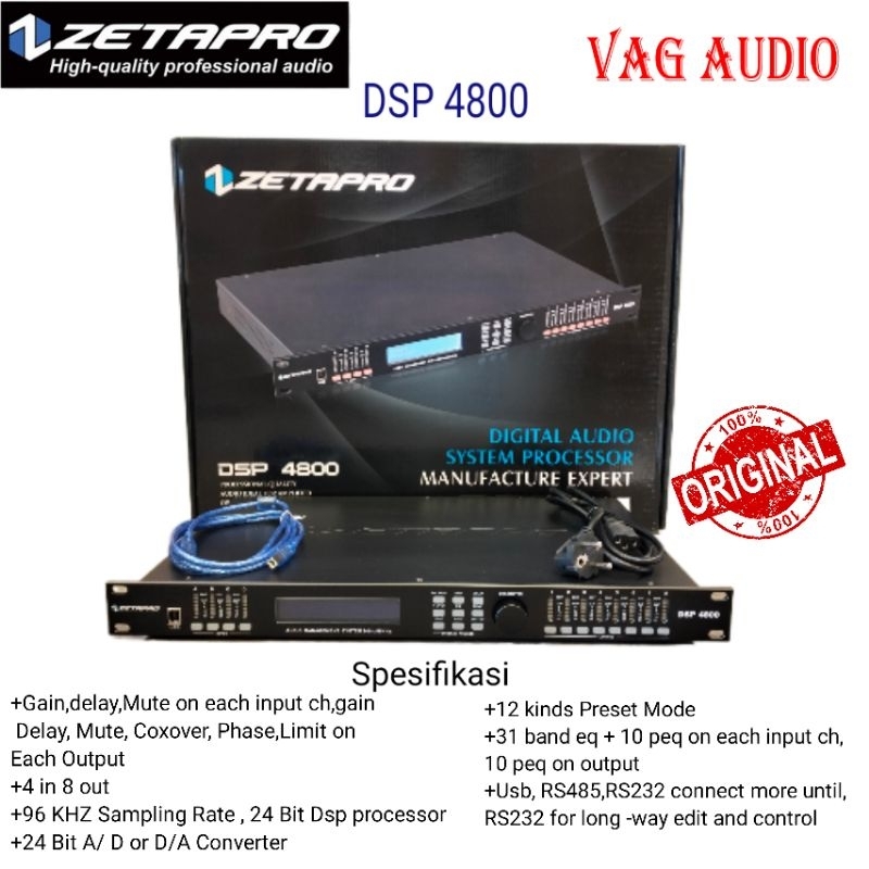 Jual DLMS ZETAPRO DSP-4800, ORIGINAL ZETAPRO DSP 4800 | Shopee Indonesia