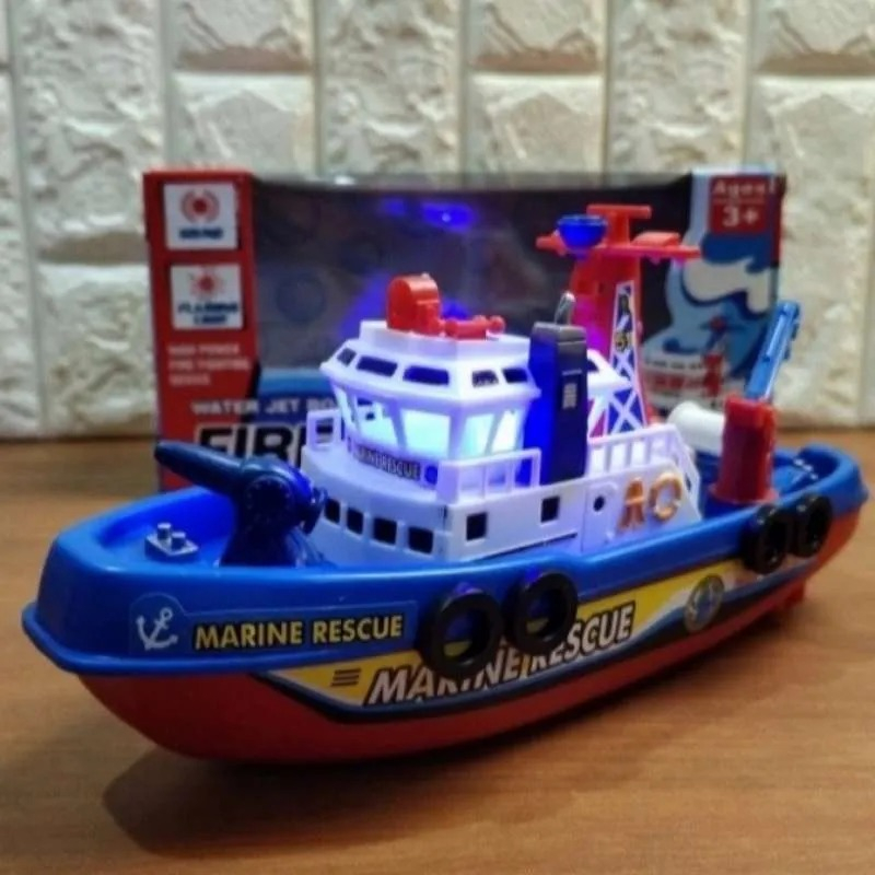Jual R/C Fire Rescue Boat Remote Control Edukatif - Mainan Perahu Radio ...