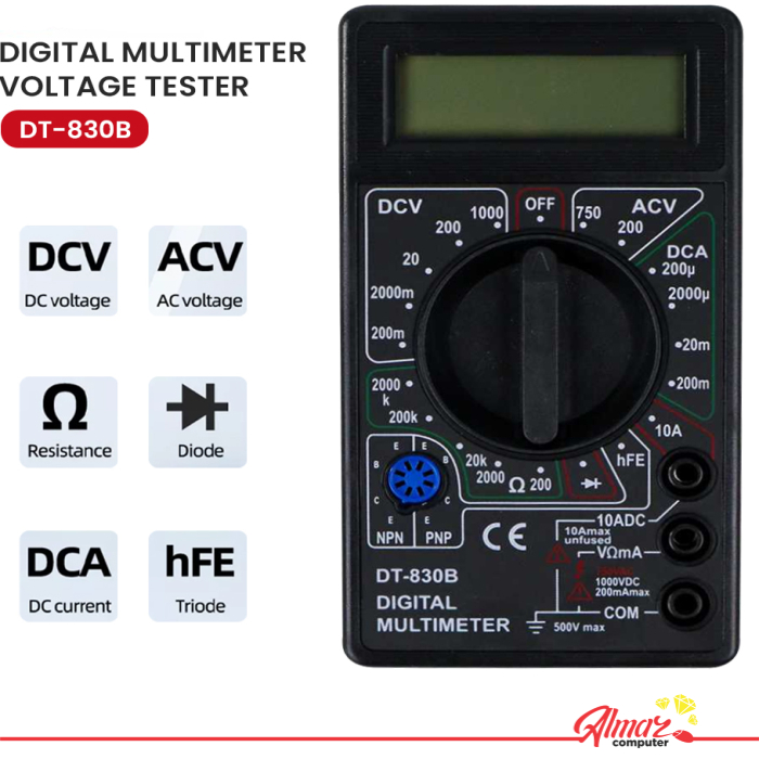 Jual Multimeter DT380B Avo Meter Multitester Avometer Digital DT-830B ...