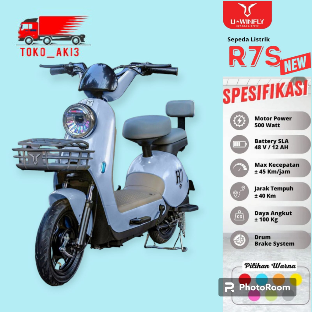Jual SEPEDA LISTRIK UWINFLY R7S NEW SERIES SEPEDA LISTRIK UWINFLY R8S U ...