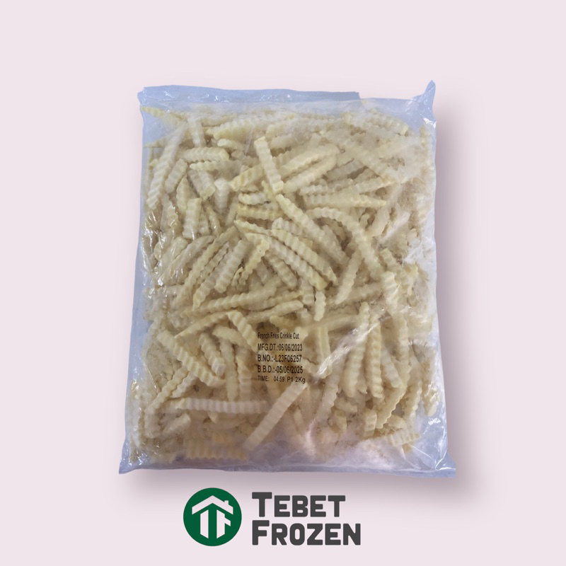 Jual KENTANG CRINKLE 2KG - TEBET FROZEN | Shopee Indonesia