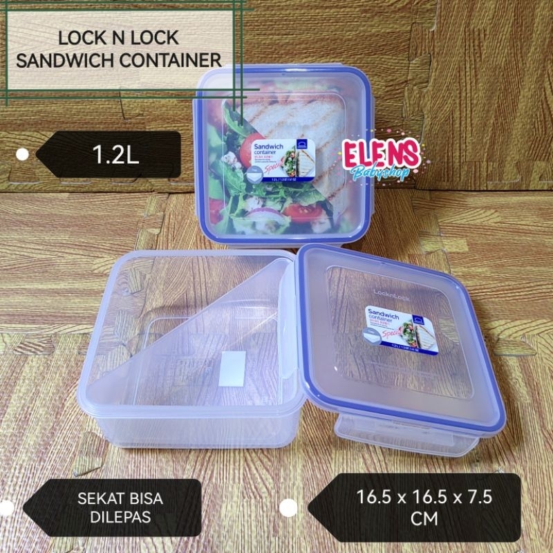 Jual Lock n Lock sandwich container roti | Shopee Indonesia