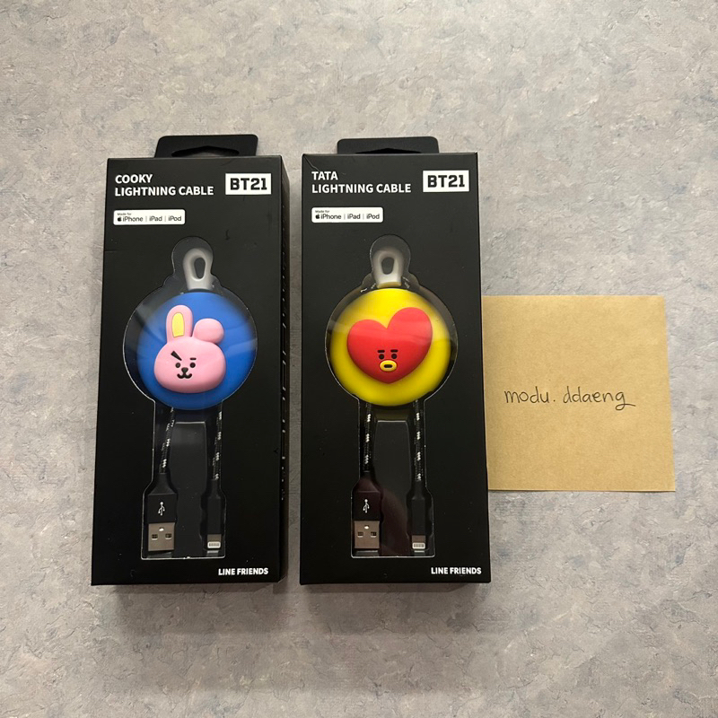 Jual BT21 Lightning Cable Tata Cooky - kabel charger usb l | Shopee ...