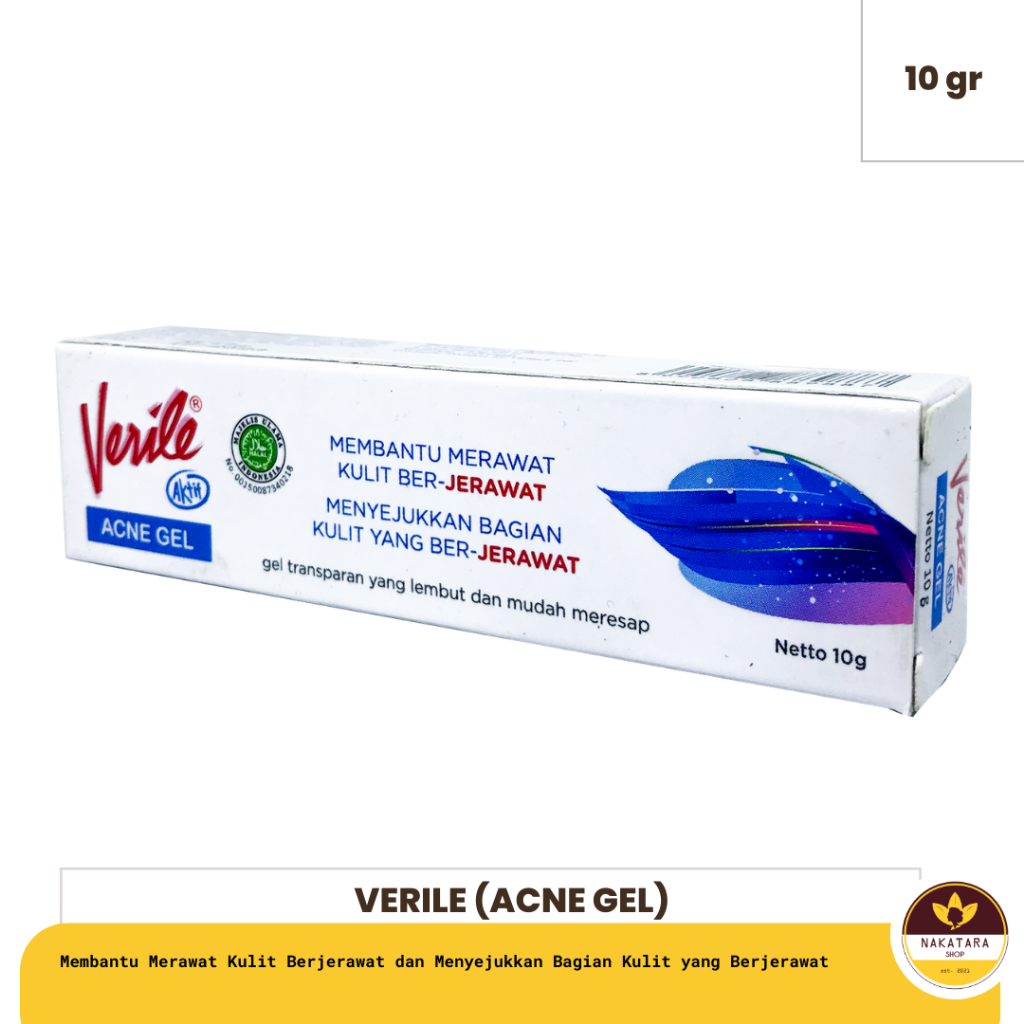 Jual VERILE ACNE GEL UNTUK JERAWAT 10 GR | Shopee Indonesia