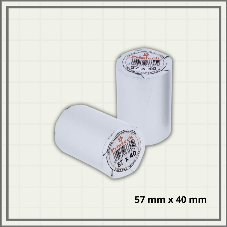 Jual Kertas Thermal Kasir Struk Paper Roll 57x40 mm / 58x40 mm / 10 ...