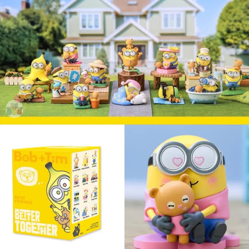 Jual Pop Mart - Minions Bob+Tim Better Together Blind Box | Shopee ...