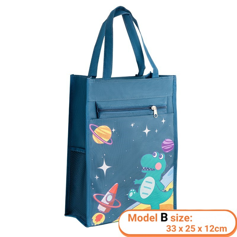 Jual Tas kursus kartun Tas belajar lucu Tas sekolah murah Cute canvas ...