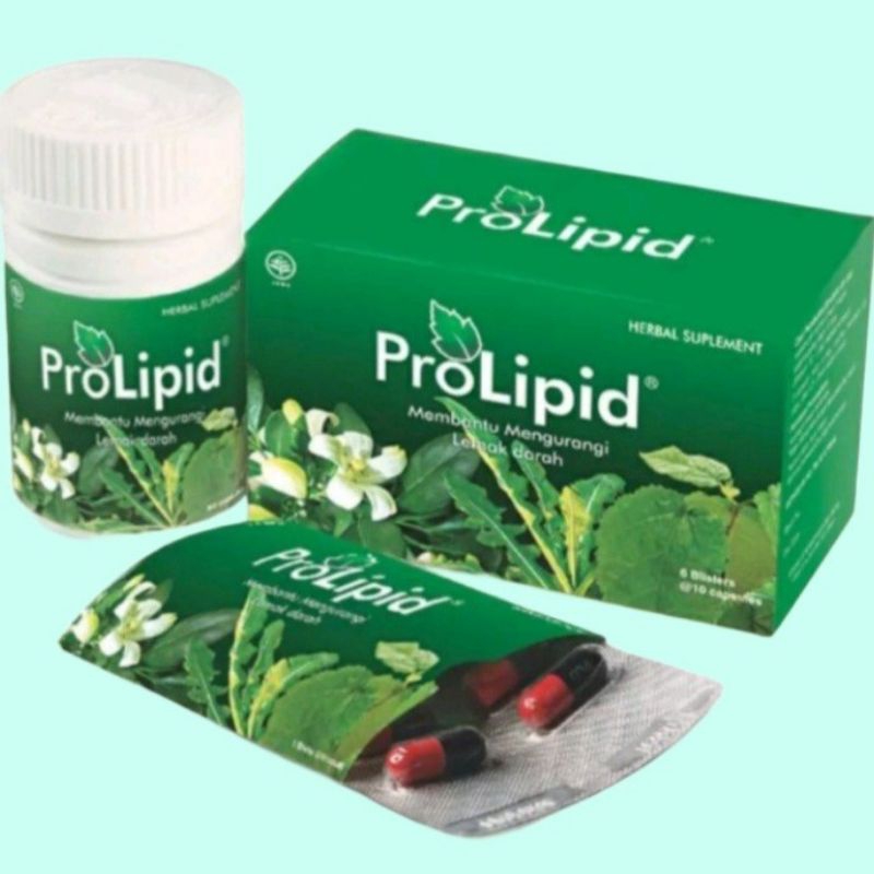 Jual prolipid obat kolesterol herbal botol 60 kapsul | Shopee Indonesia