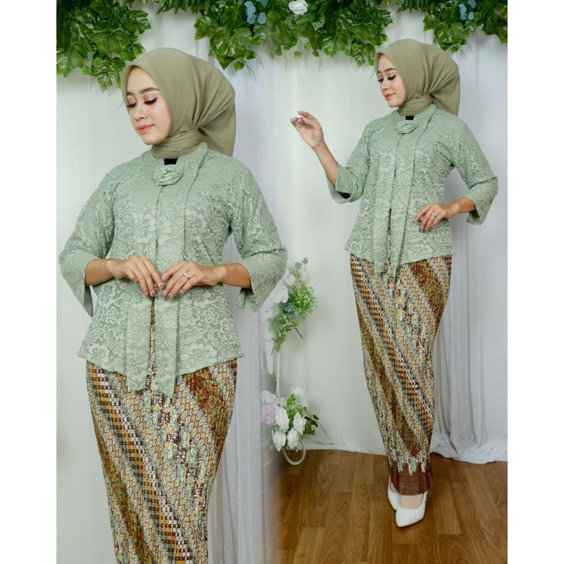 Jual NEW FLOY KUTU BARU | SET KEBAYA KUTU BARU | KEBAYA MODERN | Shopee Indonesia
