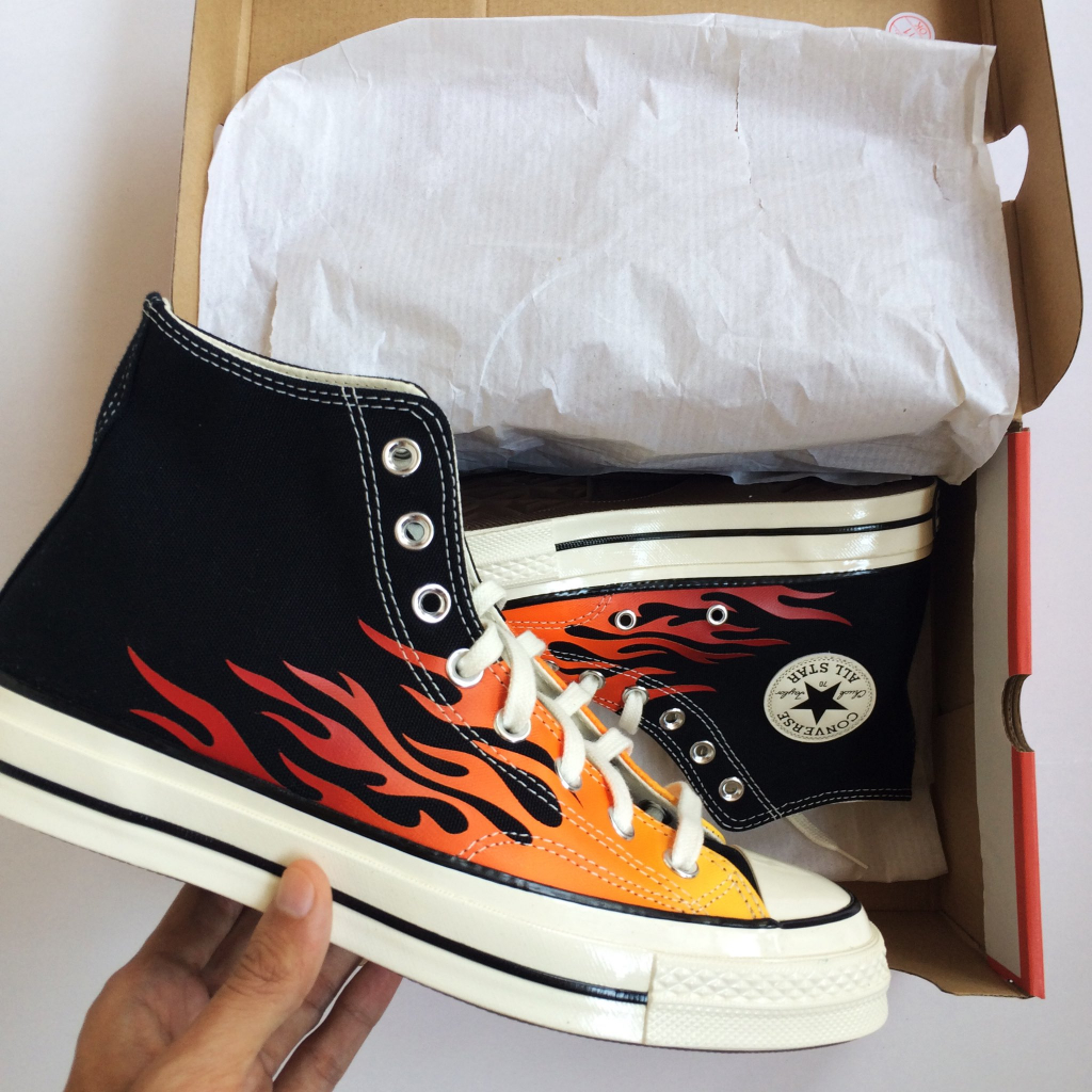 Jual Converse 70s Chuck Taylor High Black White / Sepatu Konvers ...