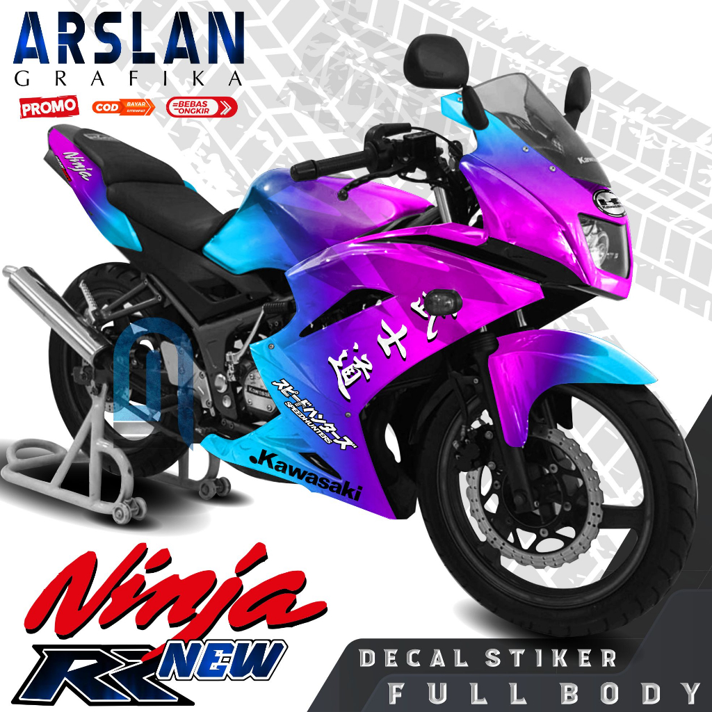 Jual TAHAN PUDAR Decal Ninja 150 RR NEW Full Body Stiker Ninja 150 RR ...
