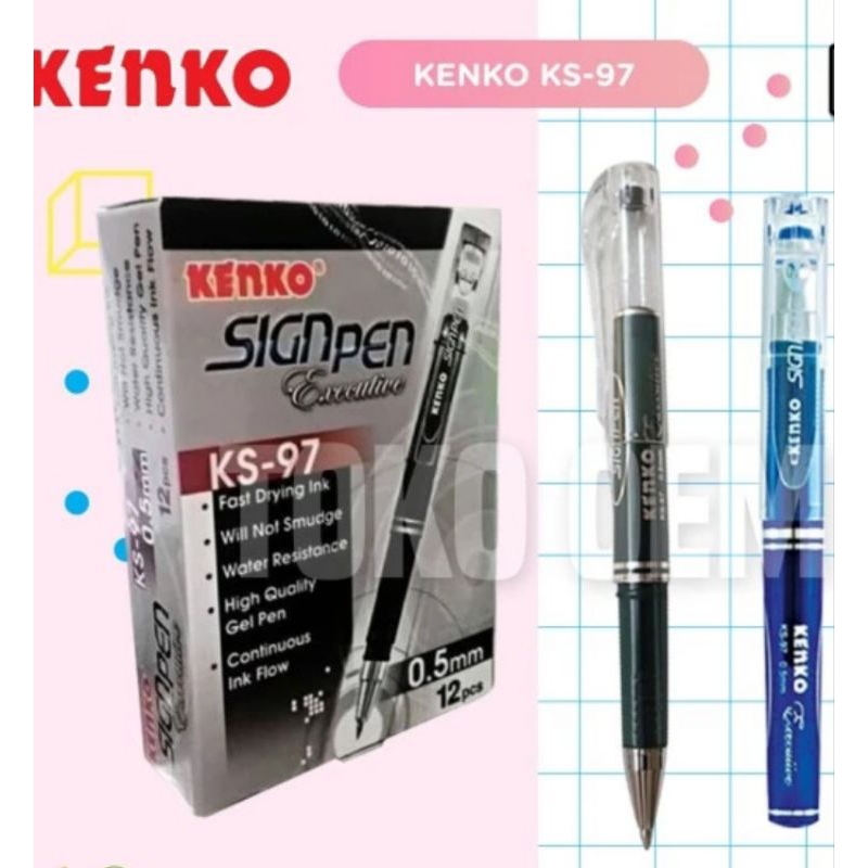 Jual pulpen kenko Gel KS97 sign pen | Shopee Indonesia