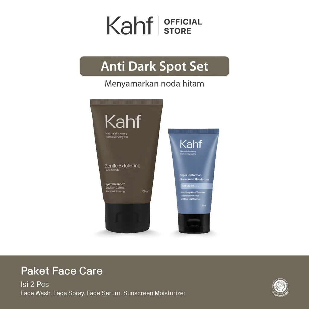 Jual MFI - KAHF FACE CARE SERIES | PAKET KAHF FACE WASH & SUNSCREEN ...