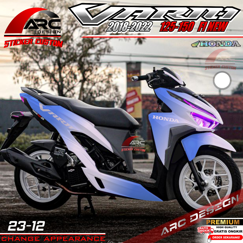 Jual (COD) TERBARU Decal Sticker Honda Vario New 125 150 Full body ...