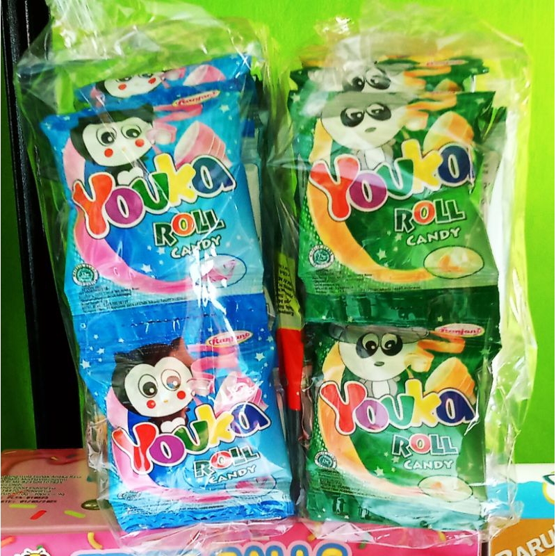 Jual Youka Roll Candi (permen gulung) 1 pack isi 20 sachet | Shopee ...