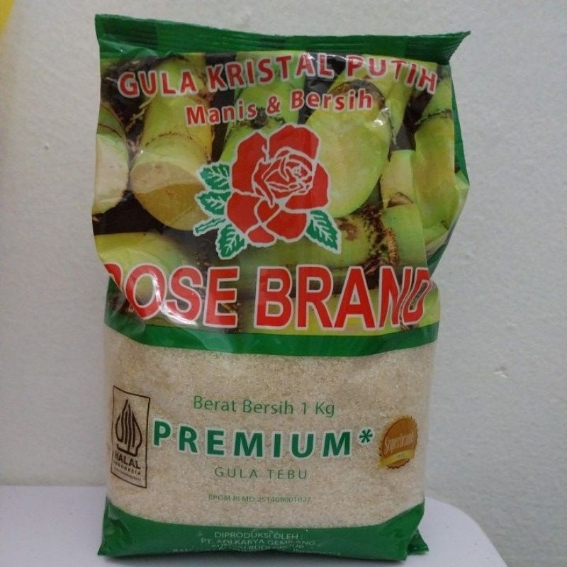 Jual GULA ROSE BRAND GULA PASIR PREMIUM 1 KG | Shopee Indonesia
