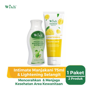 Jual Paket Cerah Sehat - Wish LIGHTENING SELANGIT & INTIMATE Manjakani 75ml Mencerah Area ...