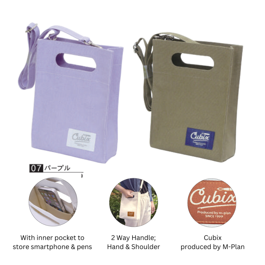 Jual M-Plan Cubix Tote Bag Canvas Large Sling Bag 2 Way Tas Wanita ...