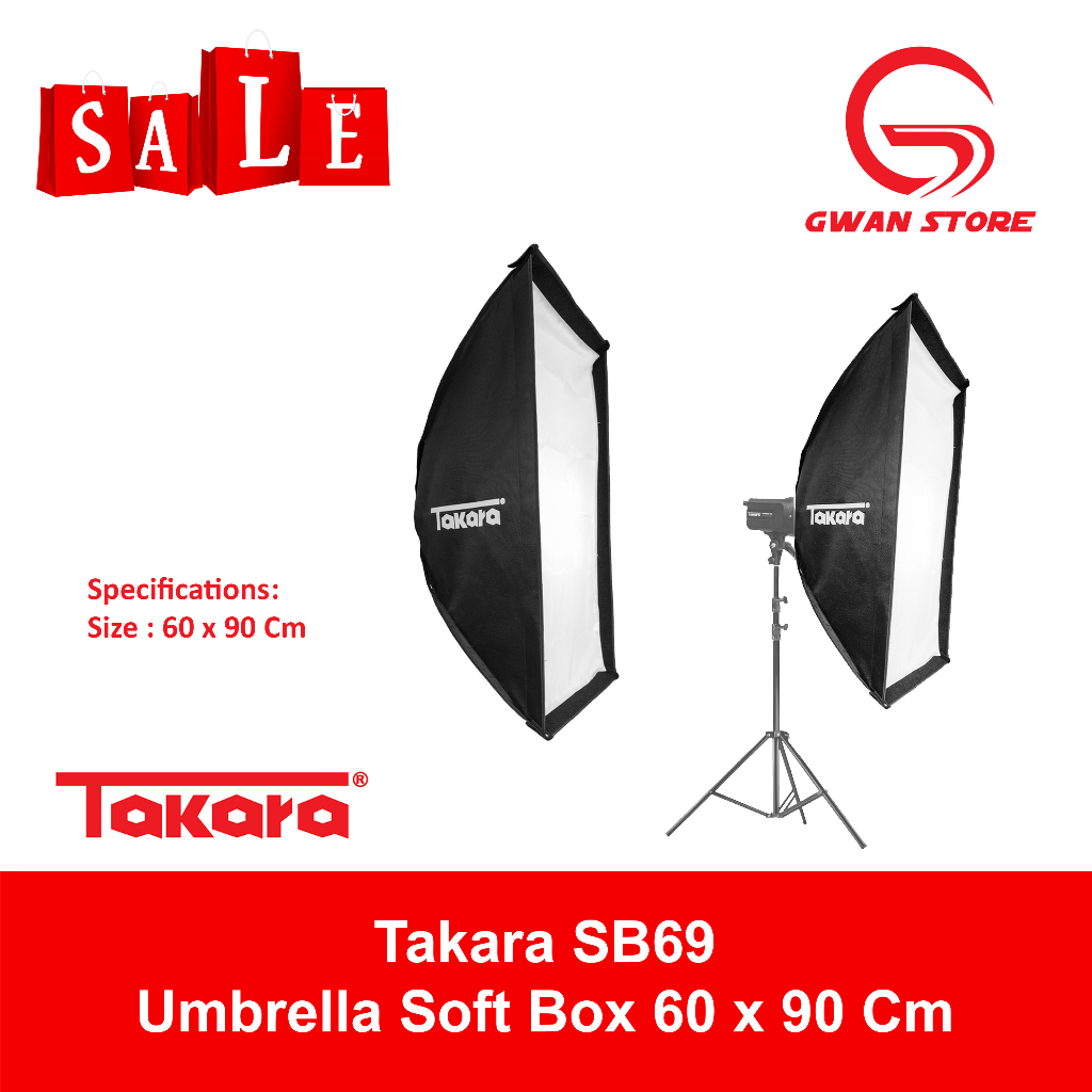 Jual Takara SB69 Umbrella Softbox Payung Reflextor 60x90 cm Lighting ...