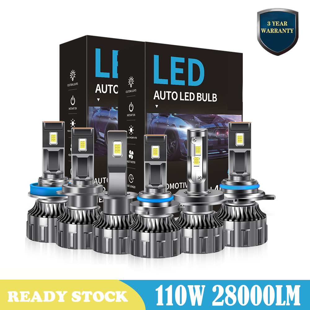 Jual 2pcs 110W 28000LM H4 Lampu LED Mobil H1 H3 H7 H11 H11 9005 HB3 9006 HB3 9012 HIR2 H8 H9 H16 ...