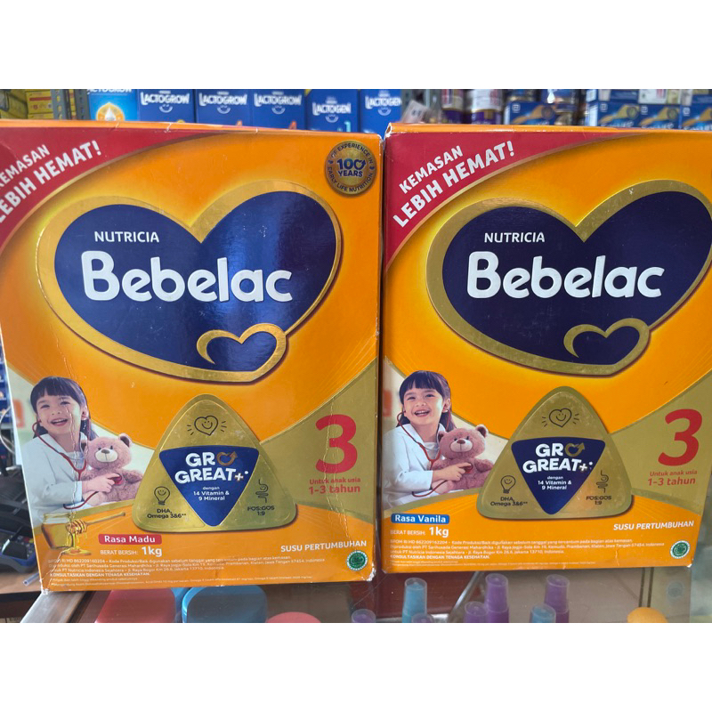 Jual Bebelac 3 1000gr / 800gr MADU VANILA | Shopee Indonesia