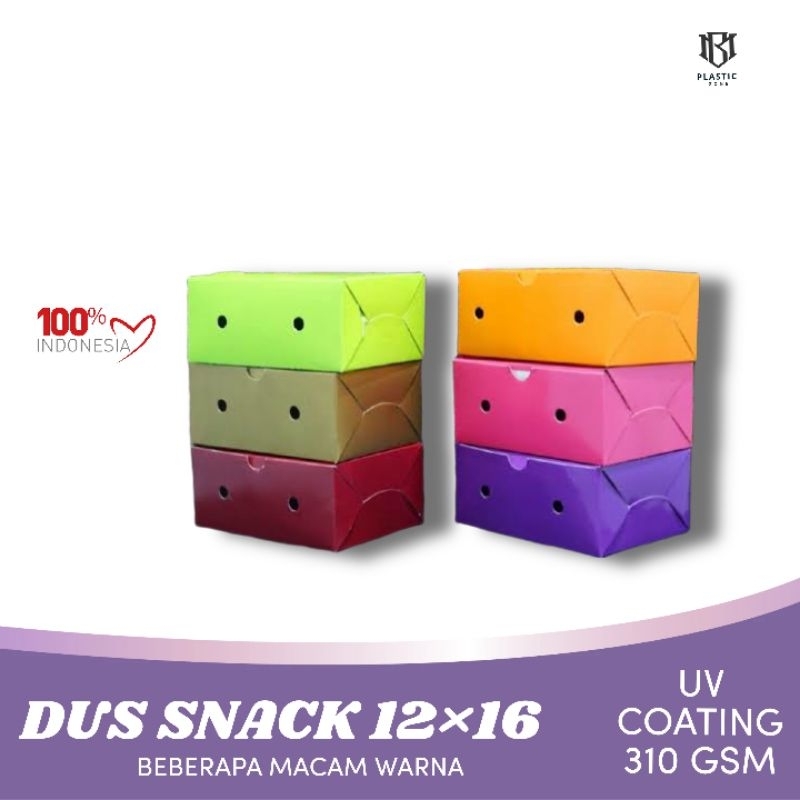Jual DUS SNACK WARNA 12×16×7 CM/SNACK BOX WARNA (ECERAN) | Shopee Indonesia