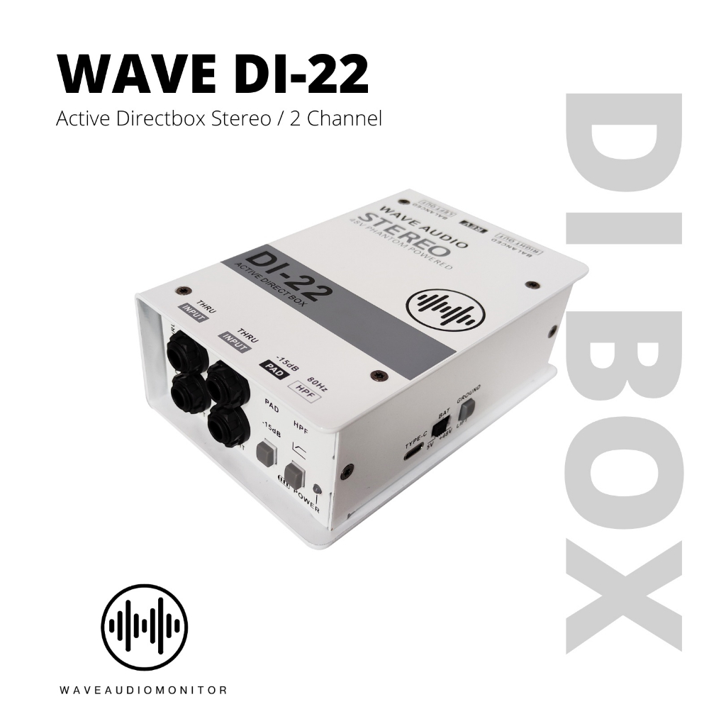 Jual Wave DI22 / DI-22 active direct box stereo | Shopee Indonesia