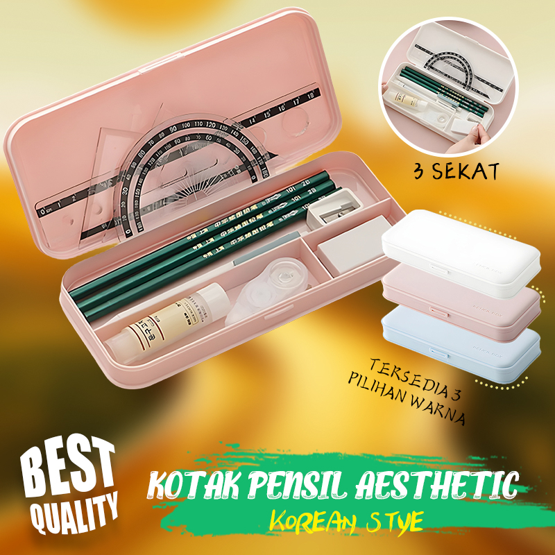 Jual Kotak Pensil Minimalis Pencil Case Aesthetic pencil box for ...