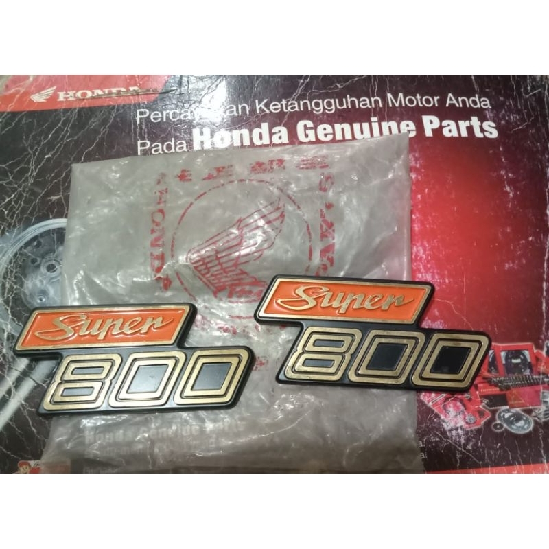 Jual Emblem Box Accu Honda Super Cup 800 L-R Sesuai Foto | Shopee Indonesia