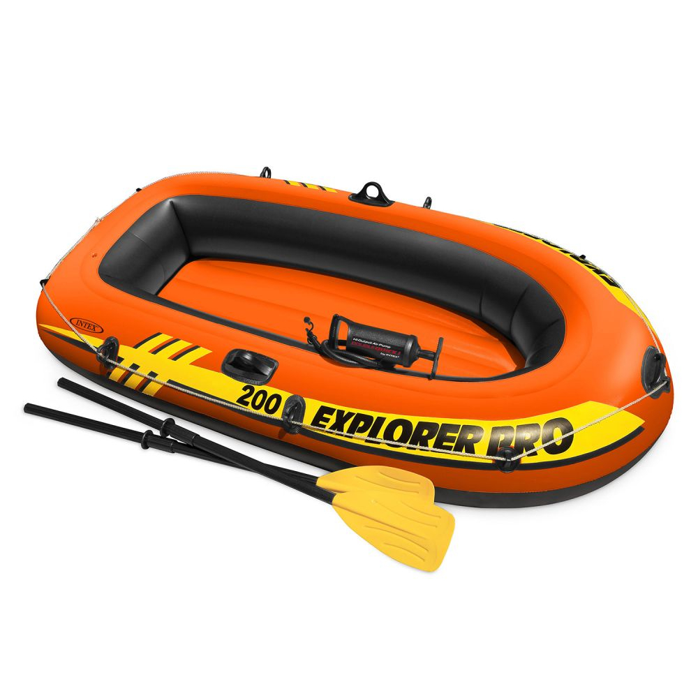 Jual Intex Rubber Boat Explorer Pro 200 Kapal Perahu Karet Dayung Pompa ...