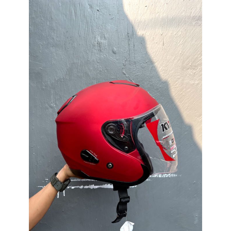 Jual KYT KYOTO SOLID SNI ORIGINAL HELM HALF FACE | Shopee Indonesia