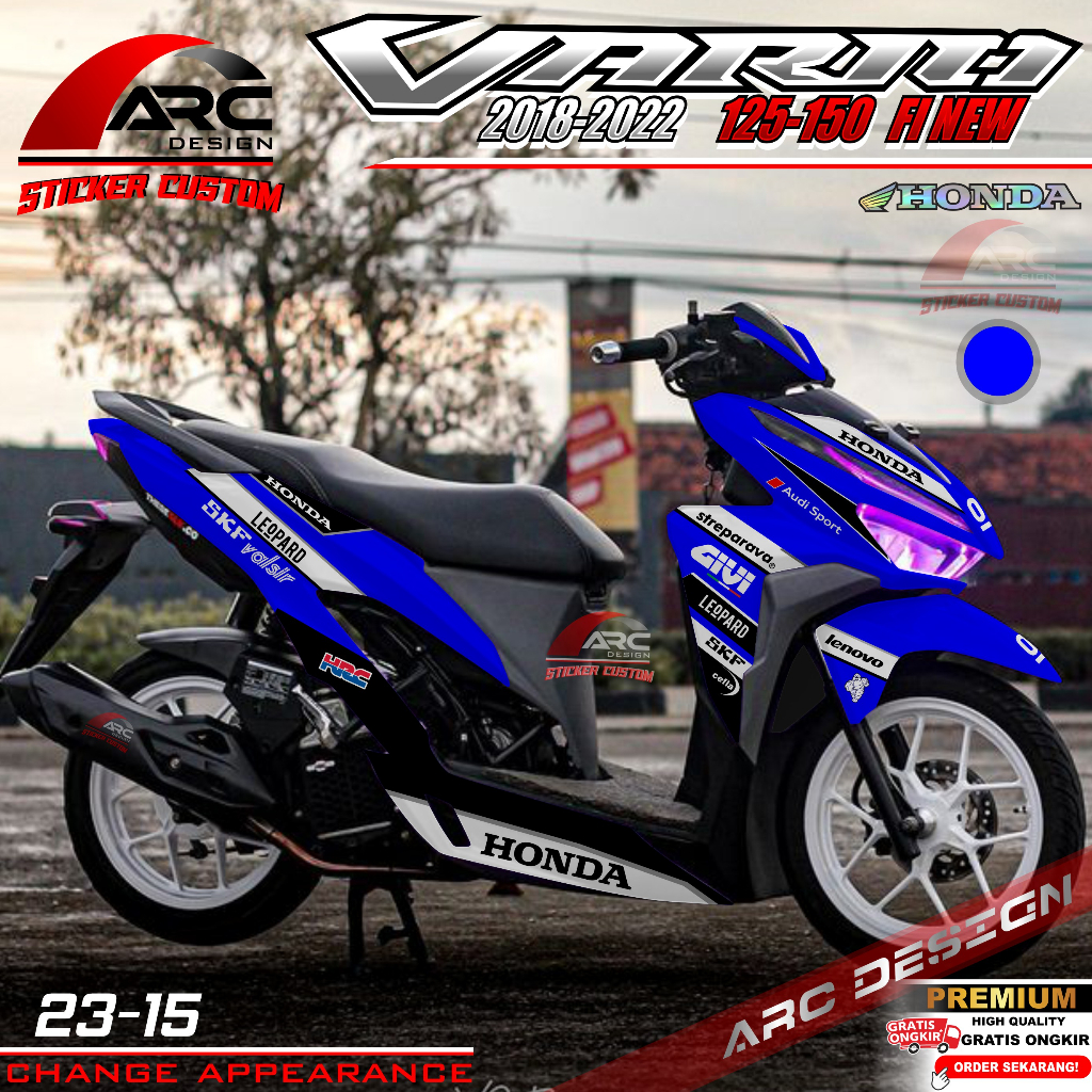 Jual (COD) TERBARU Decal Sticker Honda Vario New 125 150 Full body ...