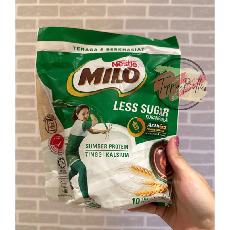 Jual Milo Less Sugar isi 10stick ori Malaysia | Shopee Indonesia