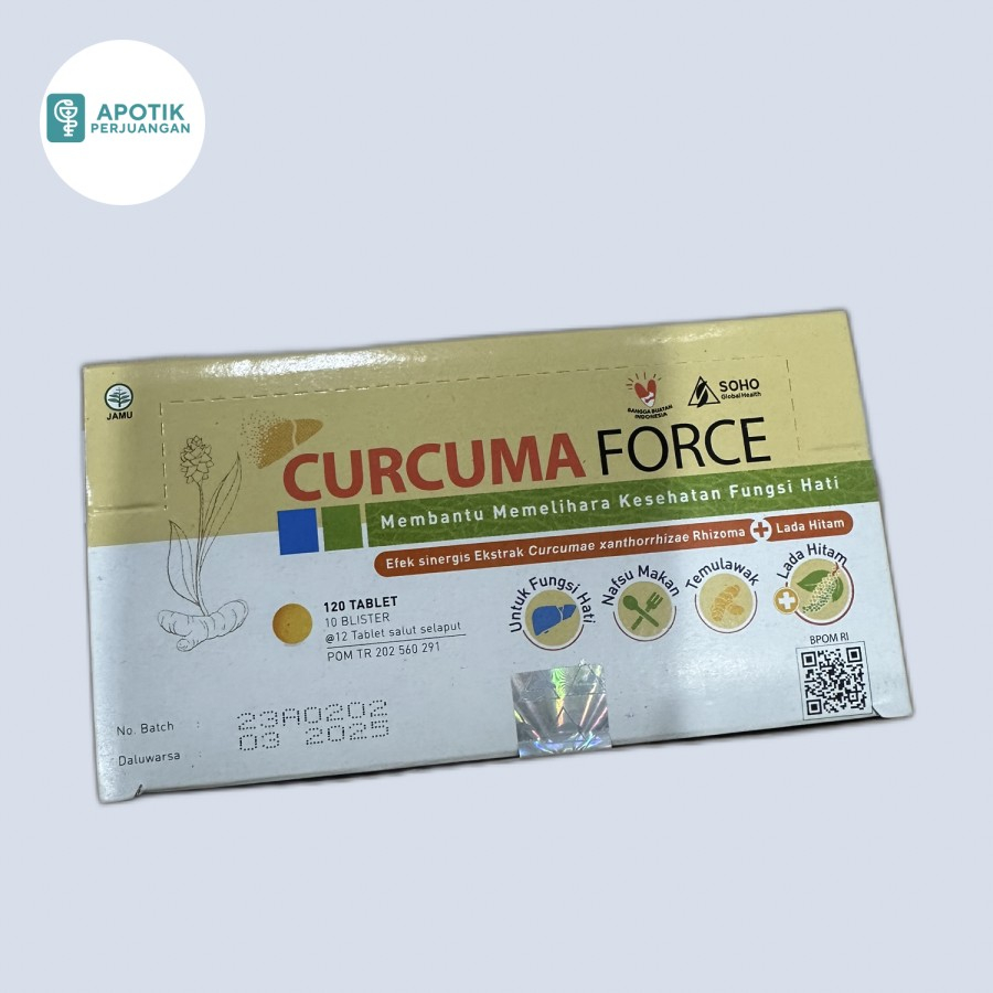 Jual Curcuma Force Suplemen Kesehatan Hati (BOX isi 120Tab) | Shopee ...