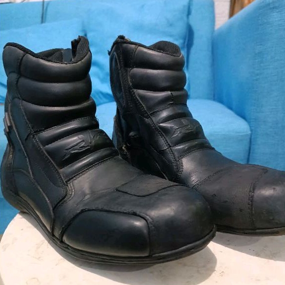 Jual Sepatu Touring motor RVR Razor Rush V2 Safety boot plat besi ...