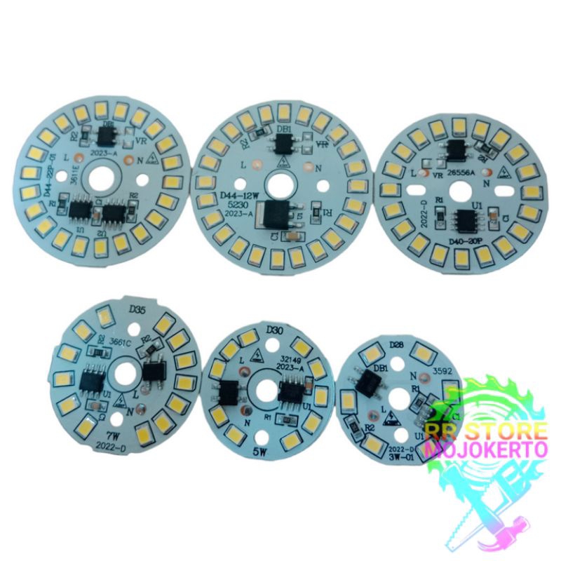 Jual TERBARU!!! PCB Allumunium Lampu Round LED SMD 2835 Putih 10.000hrs ...