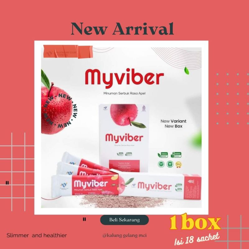 Jual My Viber Rasa Apel minuman diet_pelangsing 1 box isi 18 | Shopee ...