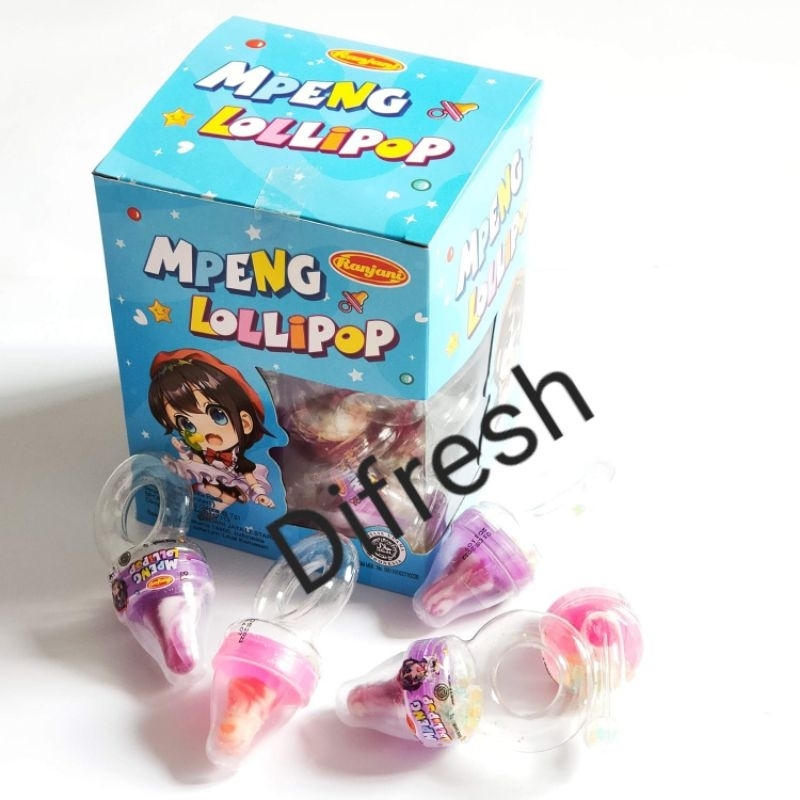 Jual Permen Lollipop bentuk Mpeng isi 24 pcs | Shopee Indonesia