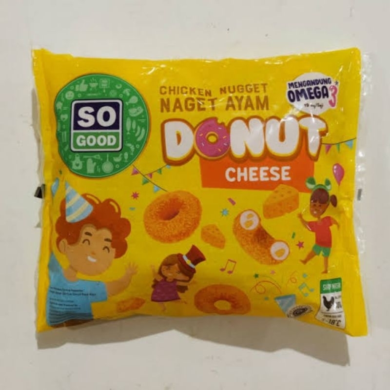 Jual So Good Chicken Nugget Donut Cheese 400gr Nugget Bentuk Bulat isi ...
