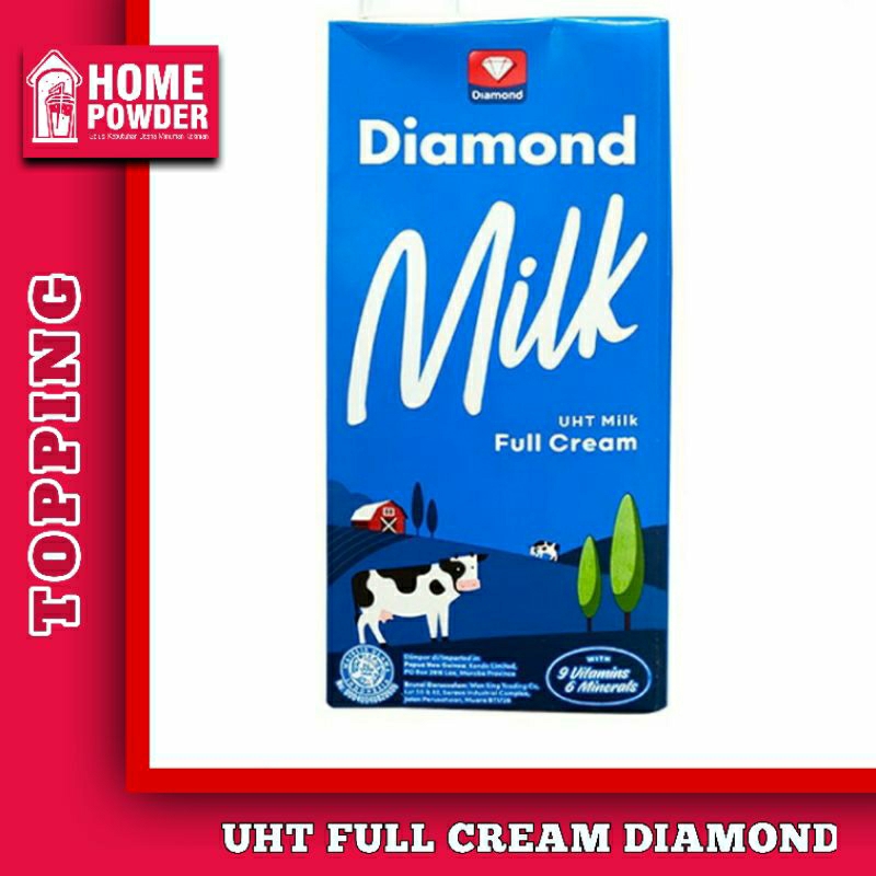 Jual Promo Susu UHT Diamond Milk Full Cream 1000 ml 1 Liter Murah ...