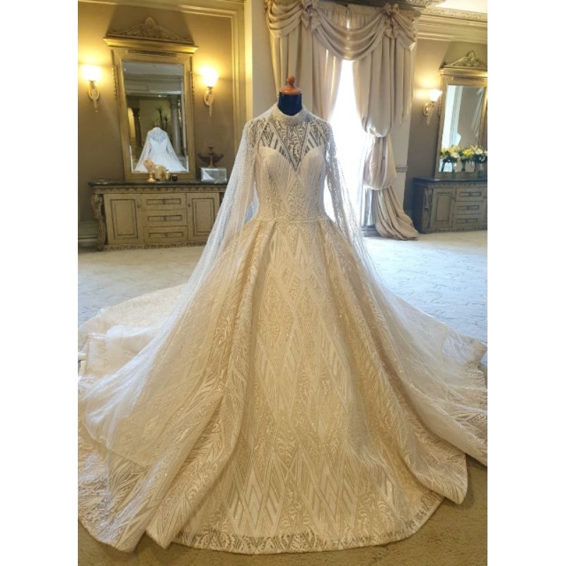 Jual Gaun pengantin Wedding dress selayar baju pengantin mewah premium ...