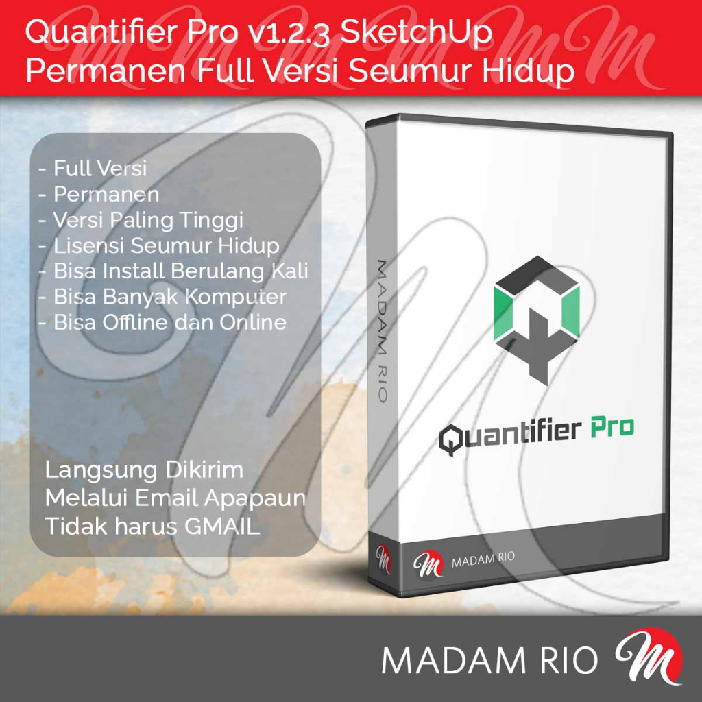 Jual Quantifier Pro SketchUp RAB dan Estimasi Biaya ESTIMATOR VOLUME Bangunan Lisensi Permanen ...