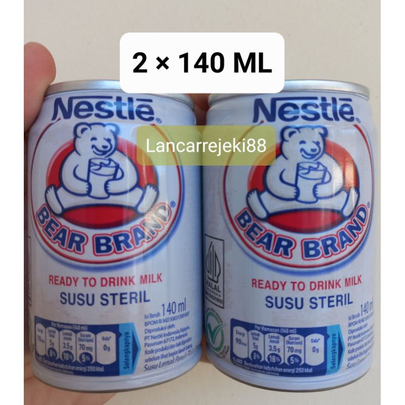 Jual Bear Brand 140 Ml RTD Susu Steril | Shopee Indonesia