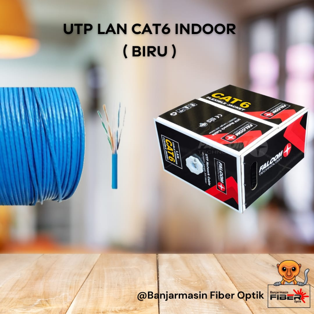 Jual Kabel Cat 6 UTP LAN Cat 6 - 1 roll 305 meter Original FALCOM Grey ...