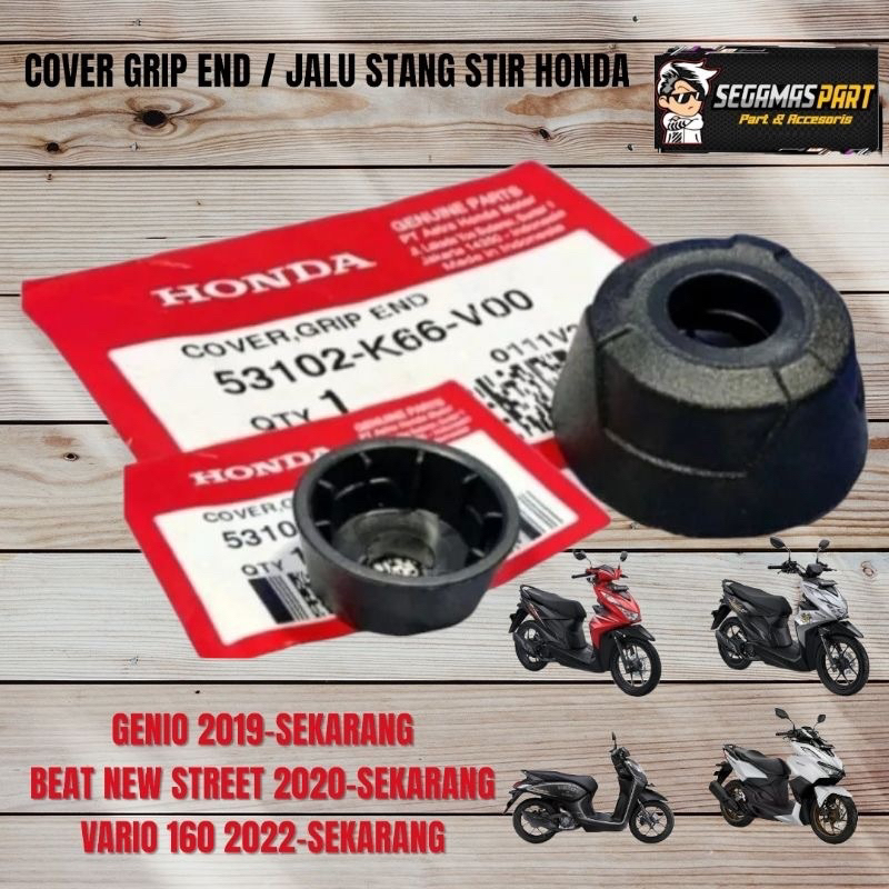 Jual jalu stang stir cover grip end beat new esp street led genio 2020 ...