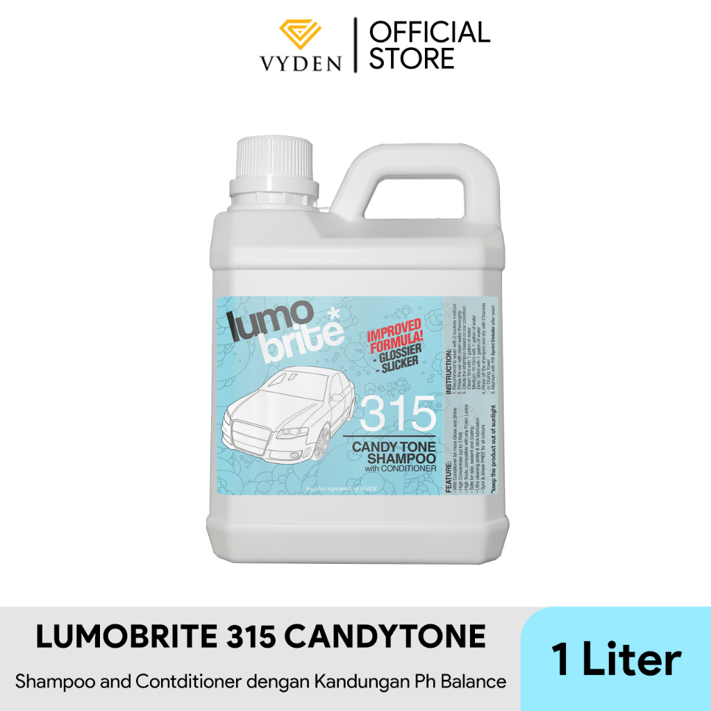 Jual LUMOBRITE 315 CANDY TONE SHAMPOO 1000ml Mobil Motor Wash Wax Busa ...