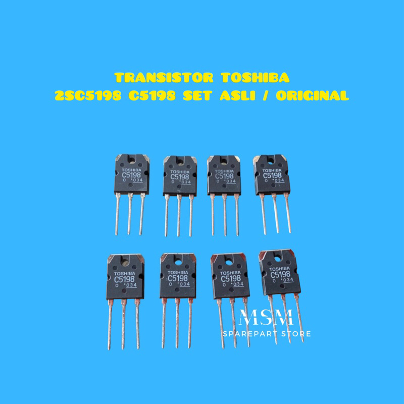 Jual TRANSISTOR TOSHIBA 2SC5198 C5198 SET ASLI / ORIGINAL | Shopee ...