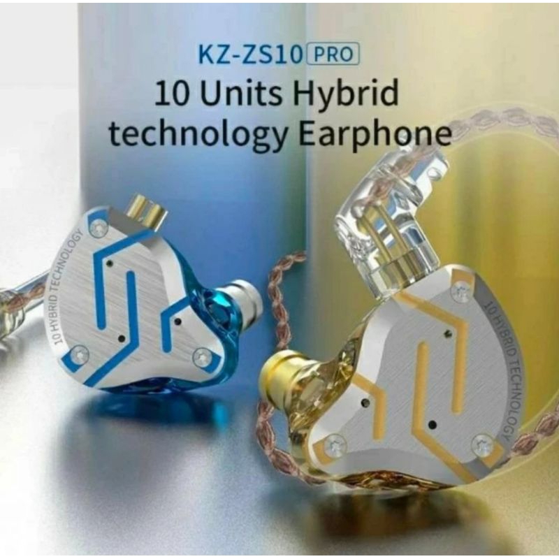 Jual KZ ZS10 Pro Mic 4BA+1DD In ear monitor IEM Earphone Headset ...