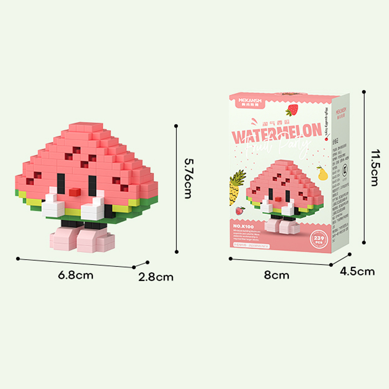 Jual LOZTOYS Mini Bricks Toys Fruit Buah Building Block Nano 3D Mainan ...