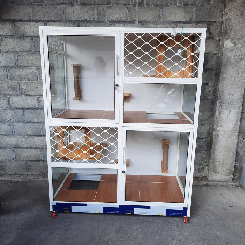 Jual Kandang kucing premium/kandang modern/kandang tingkat | Shopee ...